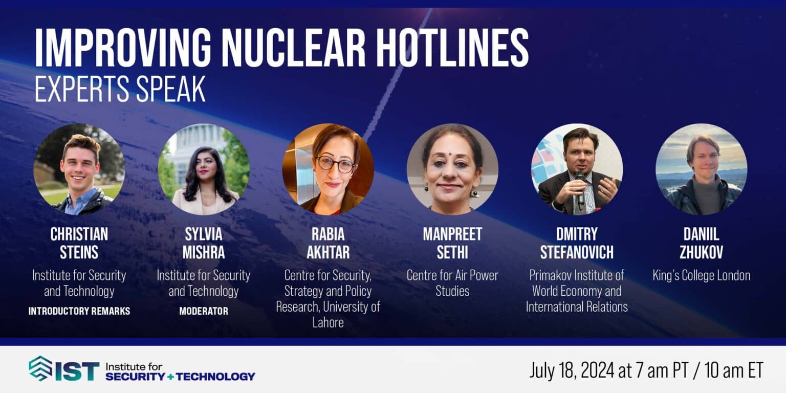Improving Nuclear Hotlines: Experts Speak - Institute for Security and ...