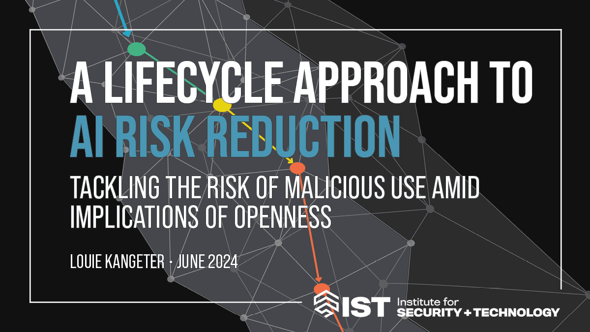 A Lifecycle Approach to AI Risk Reduction: Tackling the Risk of ...