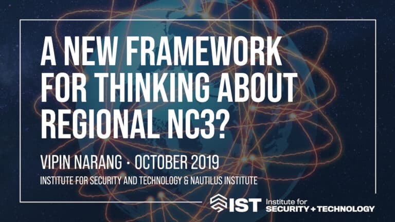 A New Framework for Thinking about Regional NC3 - Institute for ...